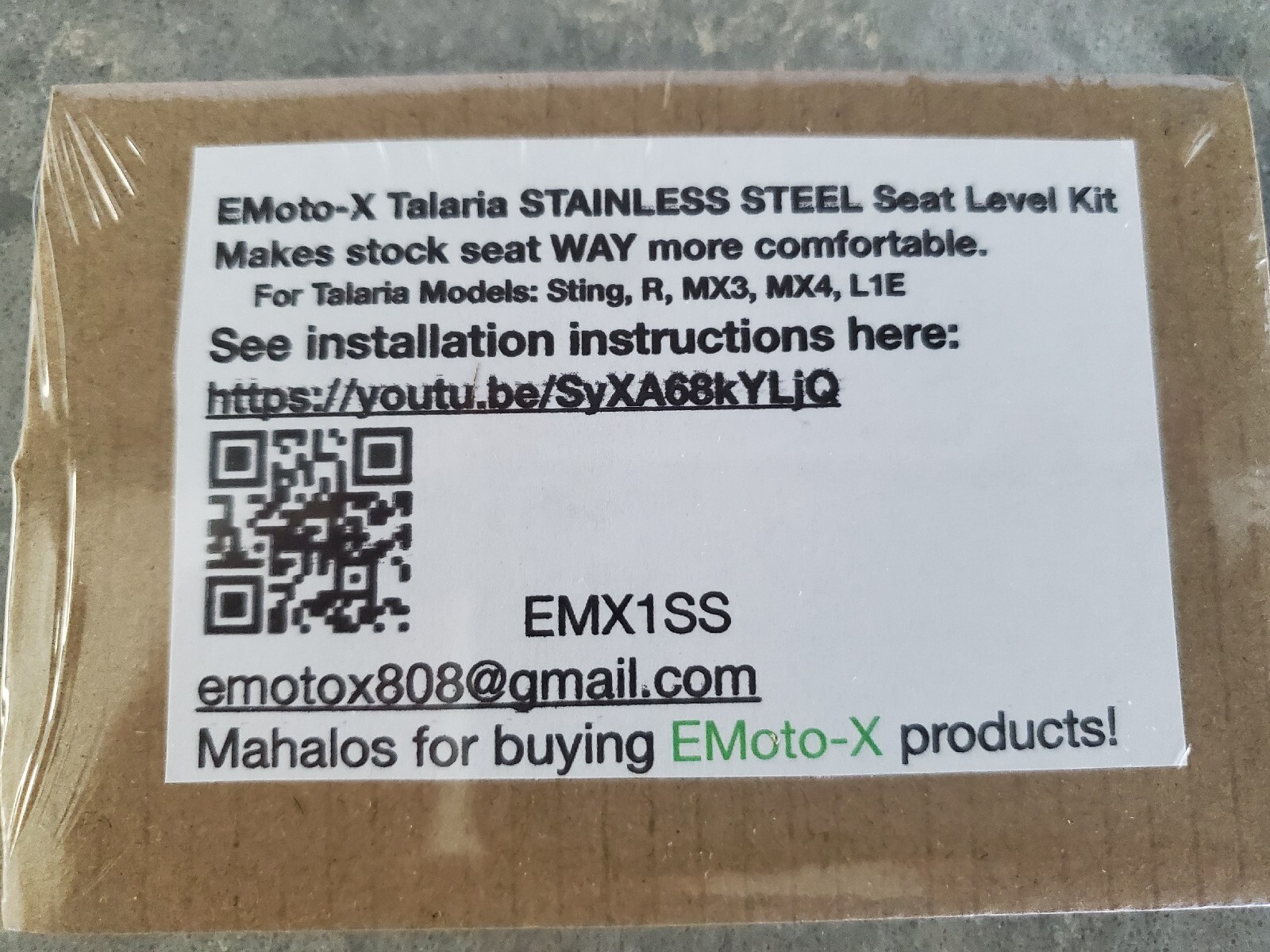 Talaria Sting MX3 MX4 MX5 Replacement Seat Black Waterproof 3 MX4 MX5 ...