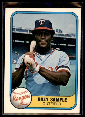 1981 Fleer Billy Sample #637 Texas Rangers | eBay