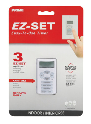 Prime EZ-SET Indoor Digital In Wall Timer White | eBay