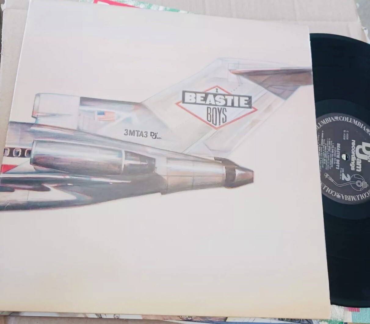 Beastie Boys “Licensed To Ill” Vinyl Record Original Press 1986 Def Jam ...