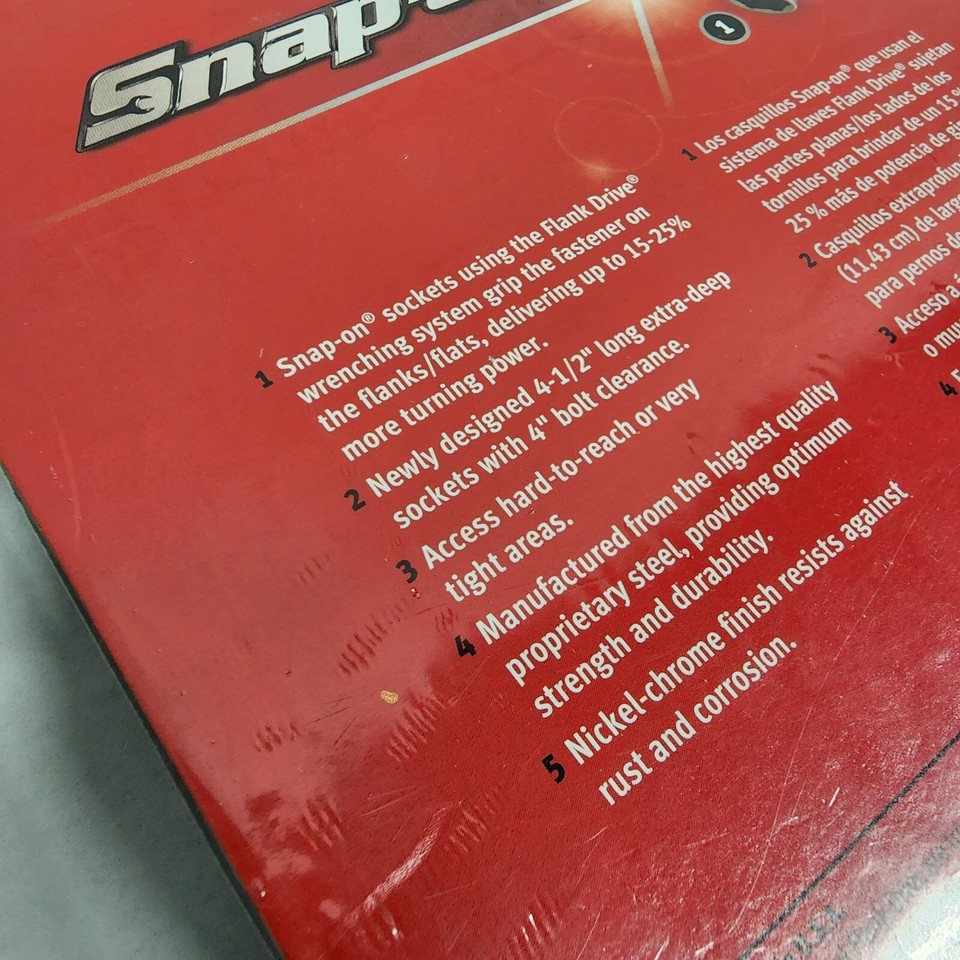 Snap-on Tools USA NEW 9pc 1/4" Drive 6pt Metric EXTRA-DEEP Socket Set ...