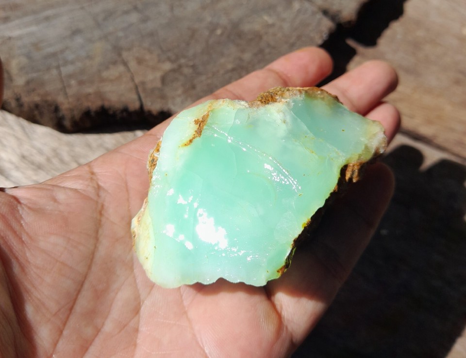Aqua Green, Chrysoprase Chalcedony, Indo Gem Mineral, Natural Rough 120 ...