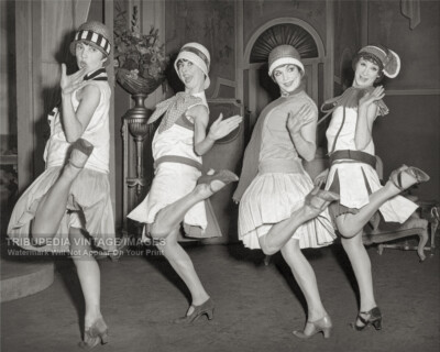 Vintage 1920s Photo Four Flappers Dancing the Charleston 8x10 Photo Print | eBay