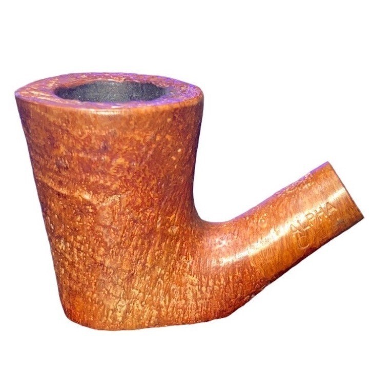 Pipe Alpha C Sitter Tobacciana Briarwood Vintage Brown | eBay