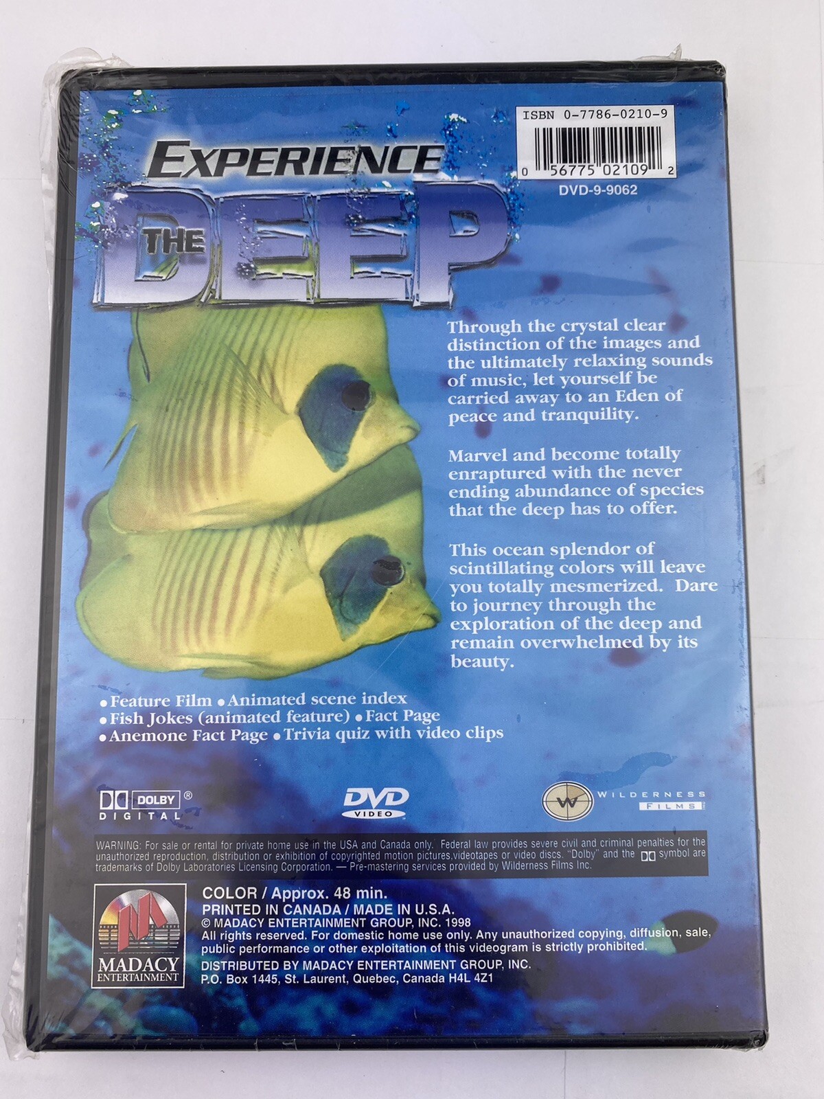 Experience the Deep (DVD, 1999) for sale online | eBay