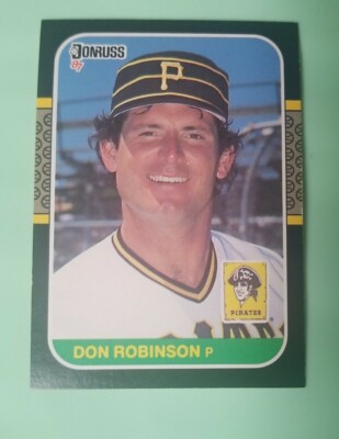 1987 Donruss Pittsburgh Pirates Baseball Card #608 Don Robinson | eBay