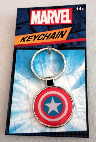 Marvel Comics Captain America Shield Logo Key Chain New NOS MOC 2018 | eBay