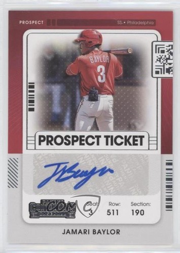 2021 Panini Contenders - Prospect Ticket 2 Jamari Baylor #PT2-JB (AU ...