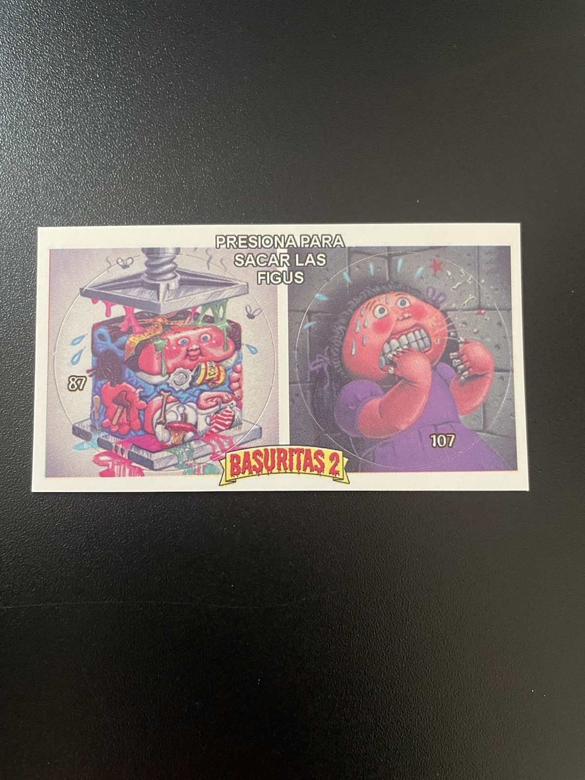 2002 Basuritas 2 Ruby Cube / Gnawing Nora Pog Card GPK Garbage Pail ...