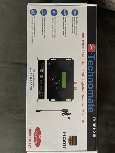 Technomate TM-RF HD IR V6 HDMI RF Modulator IR DVB-T CCTV UHD SKY Q ...