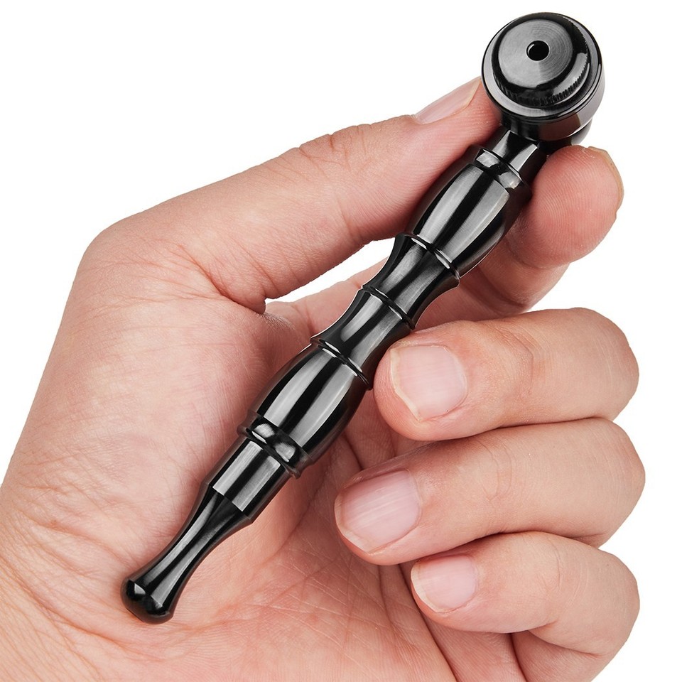 4.3" Metal Detachment Tobacco Smoking Pipe with Cap Lid Screens and ...