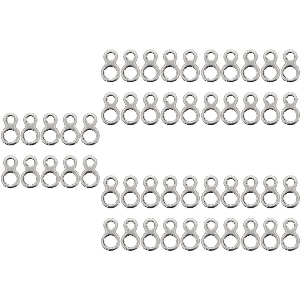 50 Pcs Fishing Lure Tackle Connectors Practical Heavy Duty Connectors ...