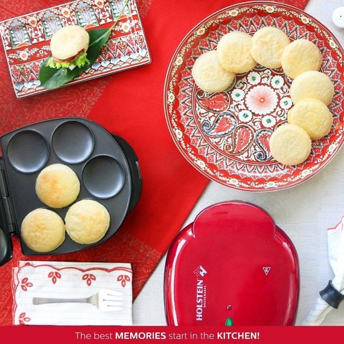 Holstein Housewares 12 Inch Black Arepa Maker Multi Food Griddle 6 ...