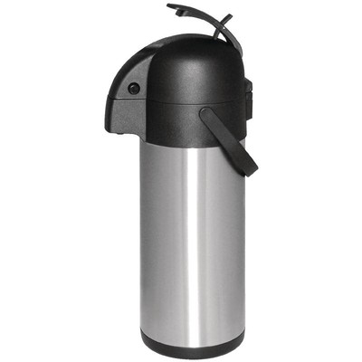 Airpot Vacuum Flask 4Ltr Olympia Stainless Steel Lever Pump Pot Drinks ...