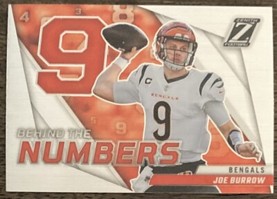 Joe Burrow 2022 Zenith Behind The Numbers Insert Silver Prizm Bengals ...