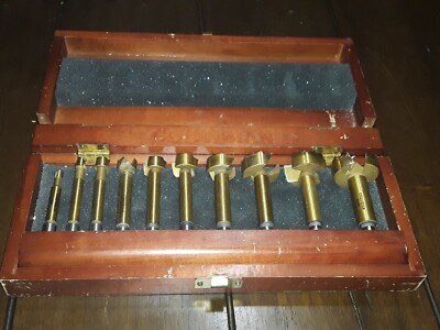 10pc Columbian Forstner Tip Tool Bits 1/4"-1-1/2" Set Wood Work Cutting ...