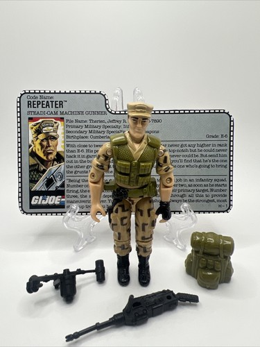 1988 GI JOE REPEATER v1 100% COMPLETE WITH FILE CARD | eBay