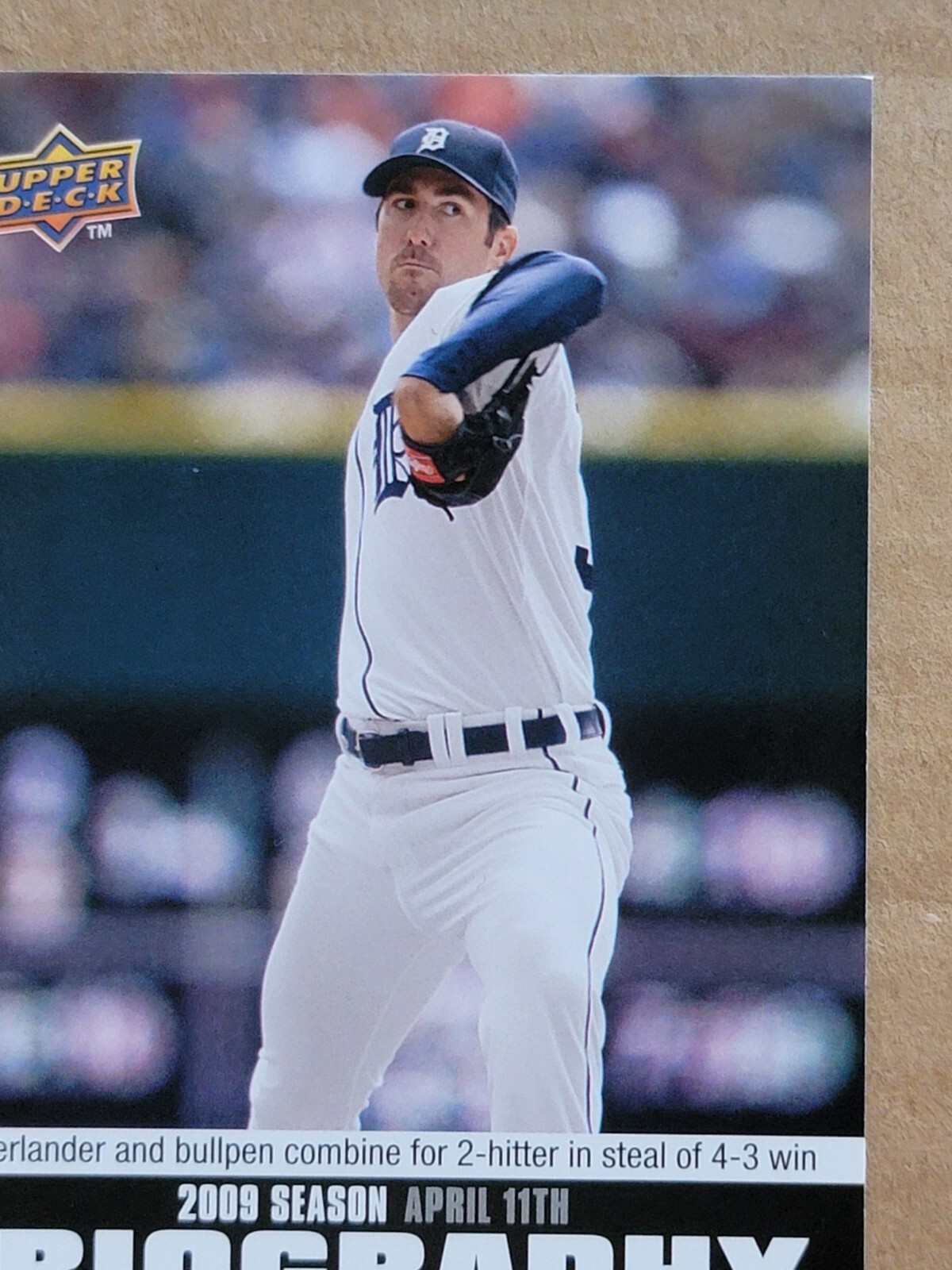 Justin Verlander 2010 Upper Deck Biography Baseball Card SB7 | eBay