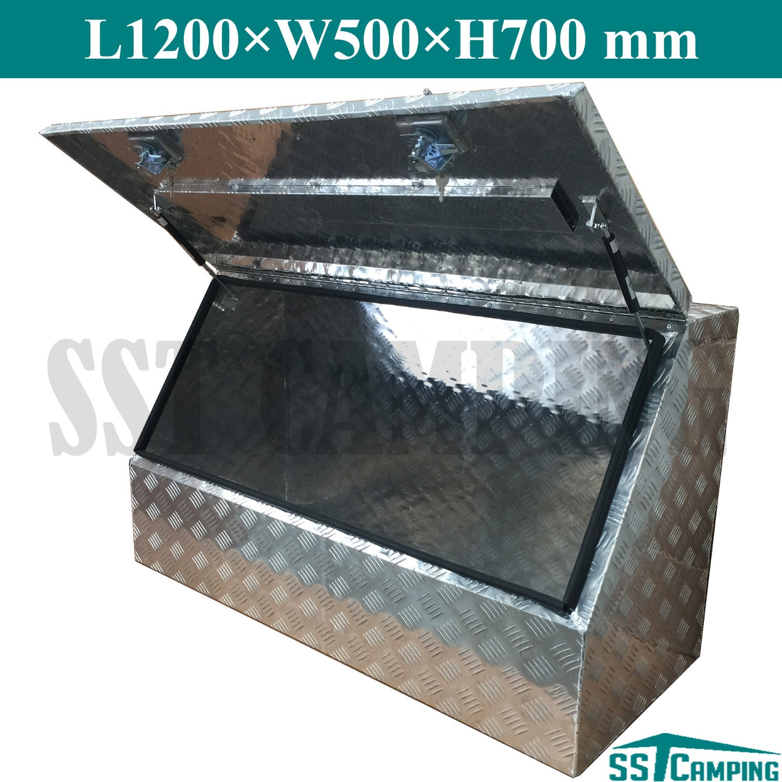 Aluminium Side Opening Toolbox 1200 500 700 Half Open Ute Truck Trailer ...