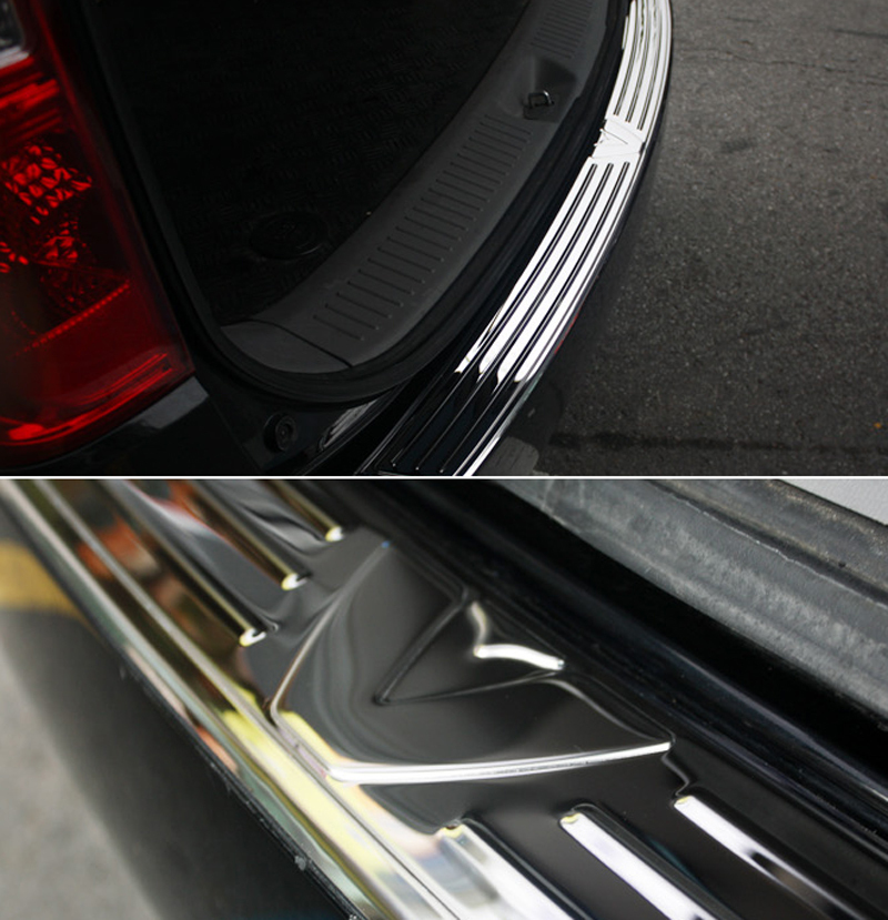 Rear Bumper Pad Stainless Protector Plate for 2007 2015 Hyundai i800 ...