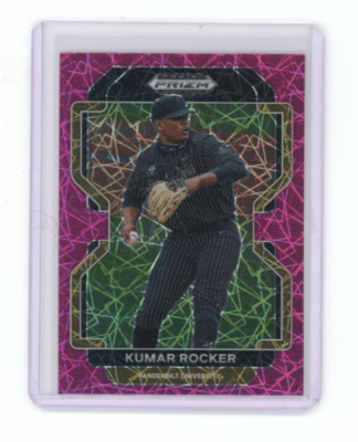 Kumar Rocker 2022 Panini Prizm Pink Velocity Prizm Prospect Card #PDP3 ...