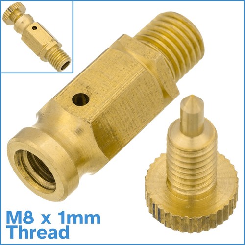 Brass M8 x 1mm Air Bleed Pressure Release Valve Tap 1.6 Mpa Exhaust ...