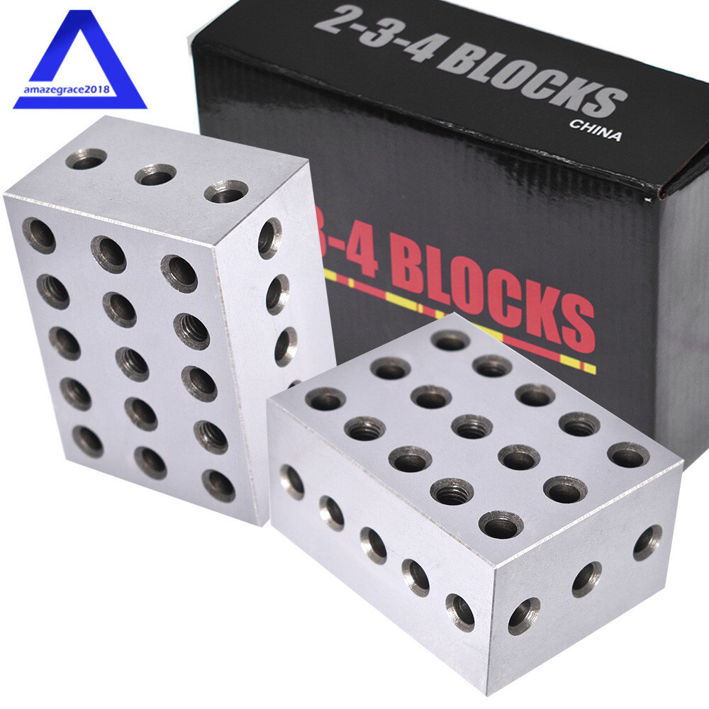 2 Matched Pair 2-3-4 234 Blocks 23 Holes Ultra Precision 0.0002 ...