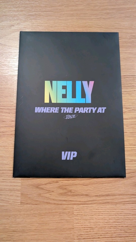 NELLY 2025 Signed Poster GENUINE " Where The Party At" tour VIP Gift ...