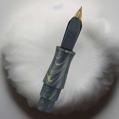 Scarce Waterman 94 Blue Green Ripple Fountain Pen Section Feed + Nib ...