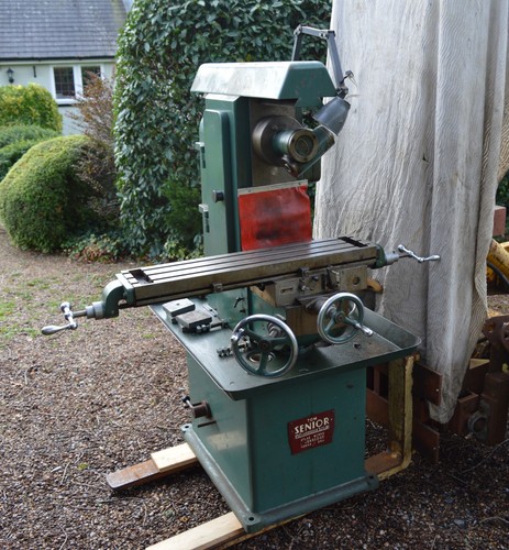 Tom Senior Major Milling Machine, Vertical Head, 3 Phase Motor | eBay UK