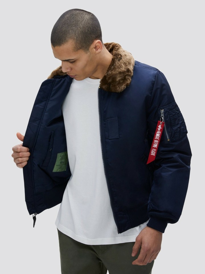 ALPHA INDUSTRIES SLIM FIT B-15 FLIGHT JACKET/BOMBER NYLON MJB45500C1 ...