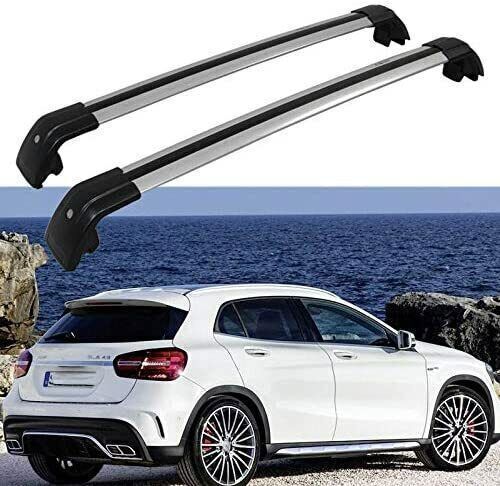 2Pcs Aluminum Roof Rail Rack Cross Bar Crossbar Fit for Benz GLA X156 ...