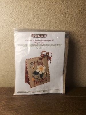 The Silver Needle Cross Stitch Embroidery Needle point Kit "May Flowers ...