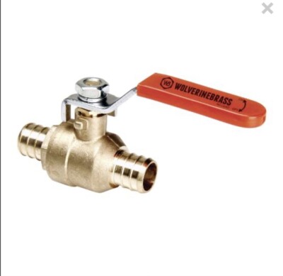(10)WOLVERINE BRASS 56212NL 3/4" PEX WB PRO Full Port Ball Valves NEW ...