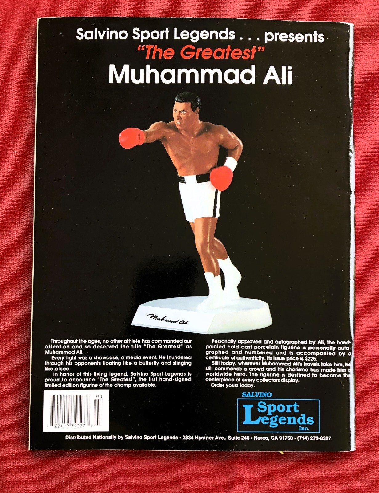 LEGENDS MAGAZINE 1990 WILL CLARK MEL OTT ARTIST SIGNED JORDAN MATTINGLY ...