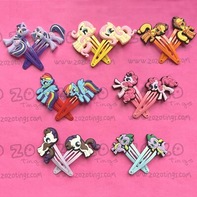 My Little Pony Snap Hair Clips | eBay