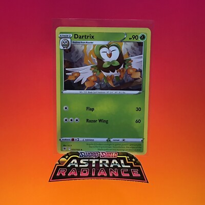 Dartrix 020/189 Astral Radiance Pokemon TCG Card Mint/NM Pack Fresh New ...
