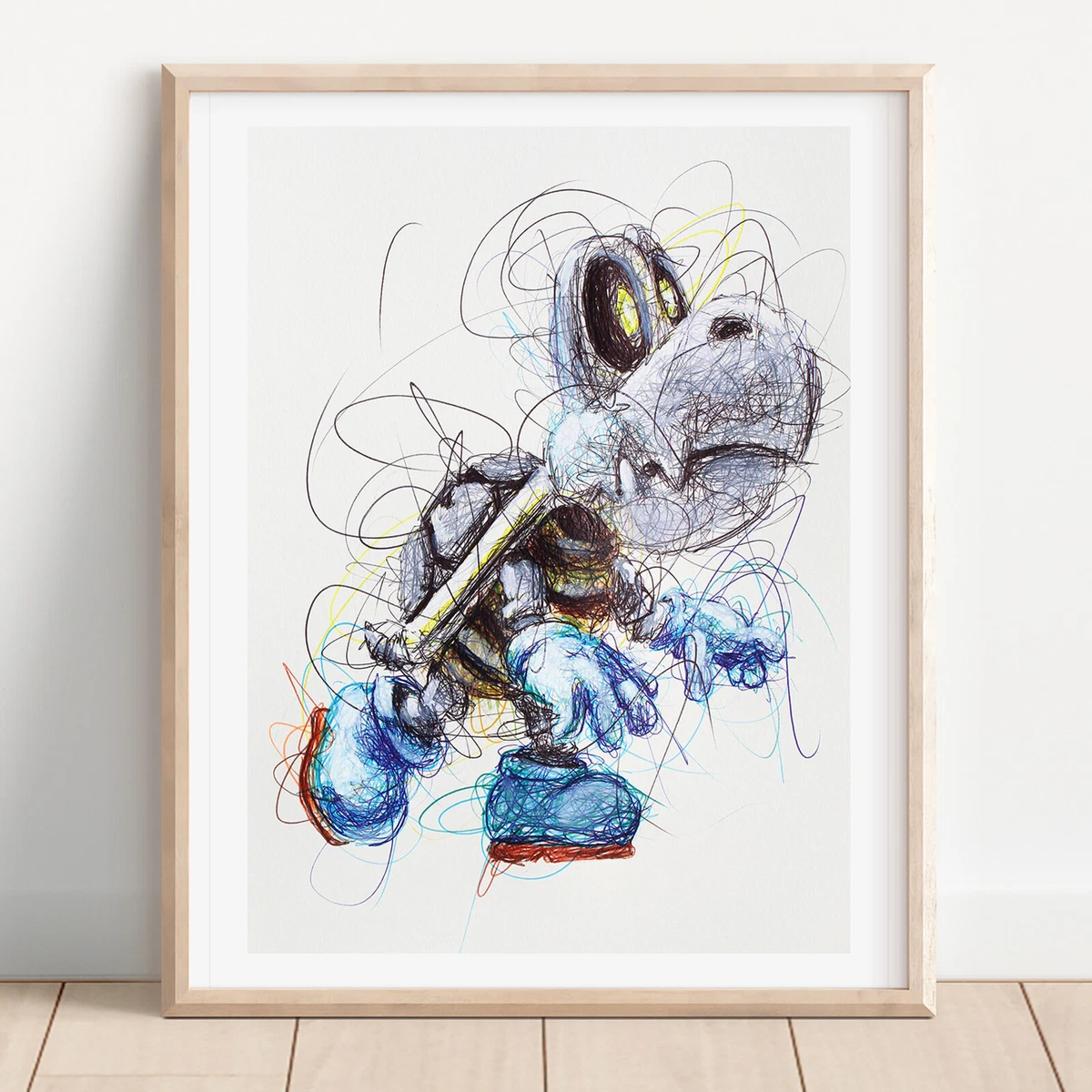 Super Mario Dry Bones Drawings