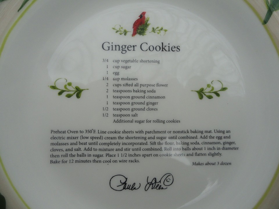 Paula Deen Home for the Holidays Ginger Cookies Recipe Salad Dessert ...