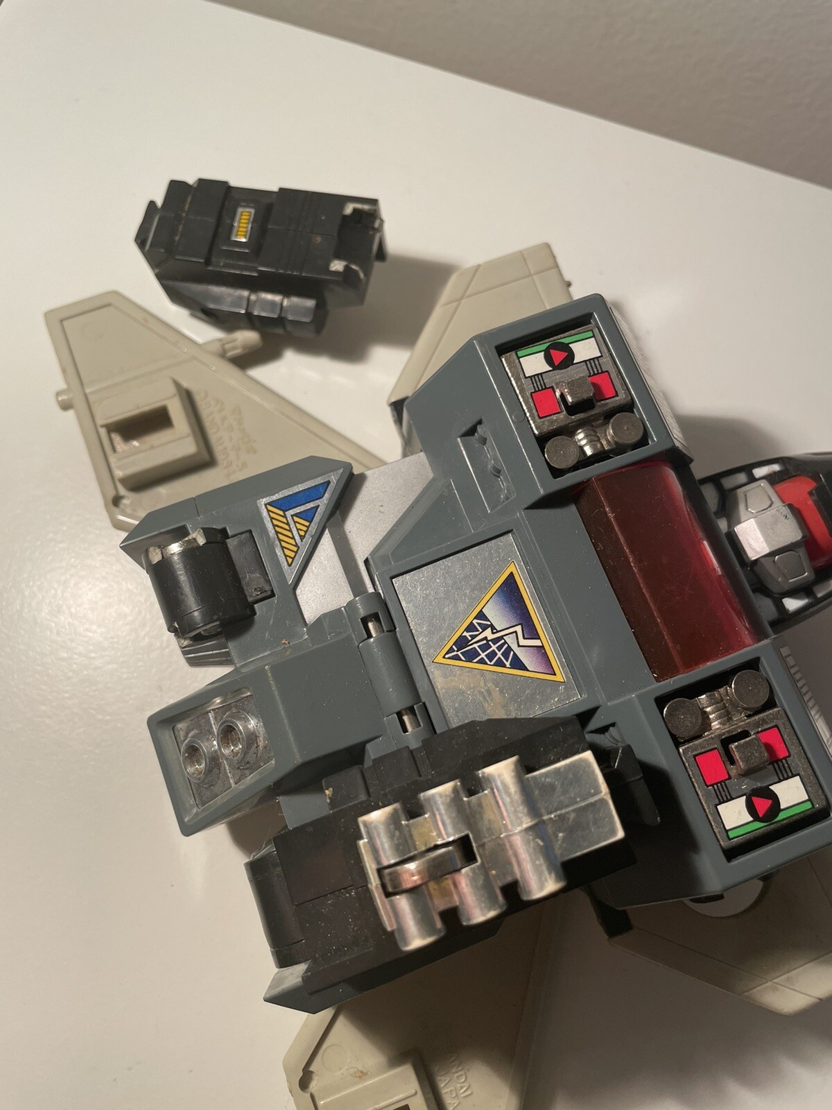 Vintage 1985 Bandai Gobots Renegade 9713 JET Figure Robot Transformer ...