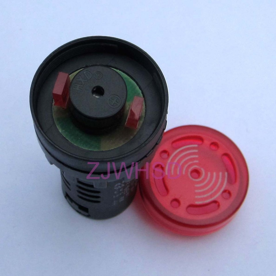12V AC DC Red LED Anticipated Signal Lamp Alarm Indicator Light Flash ...