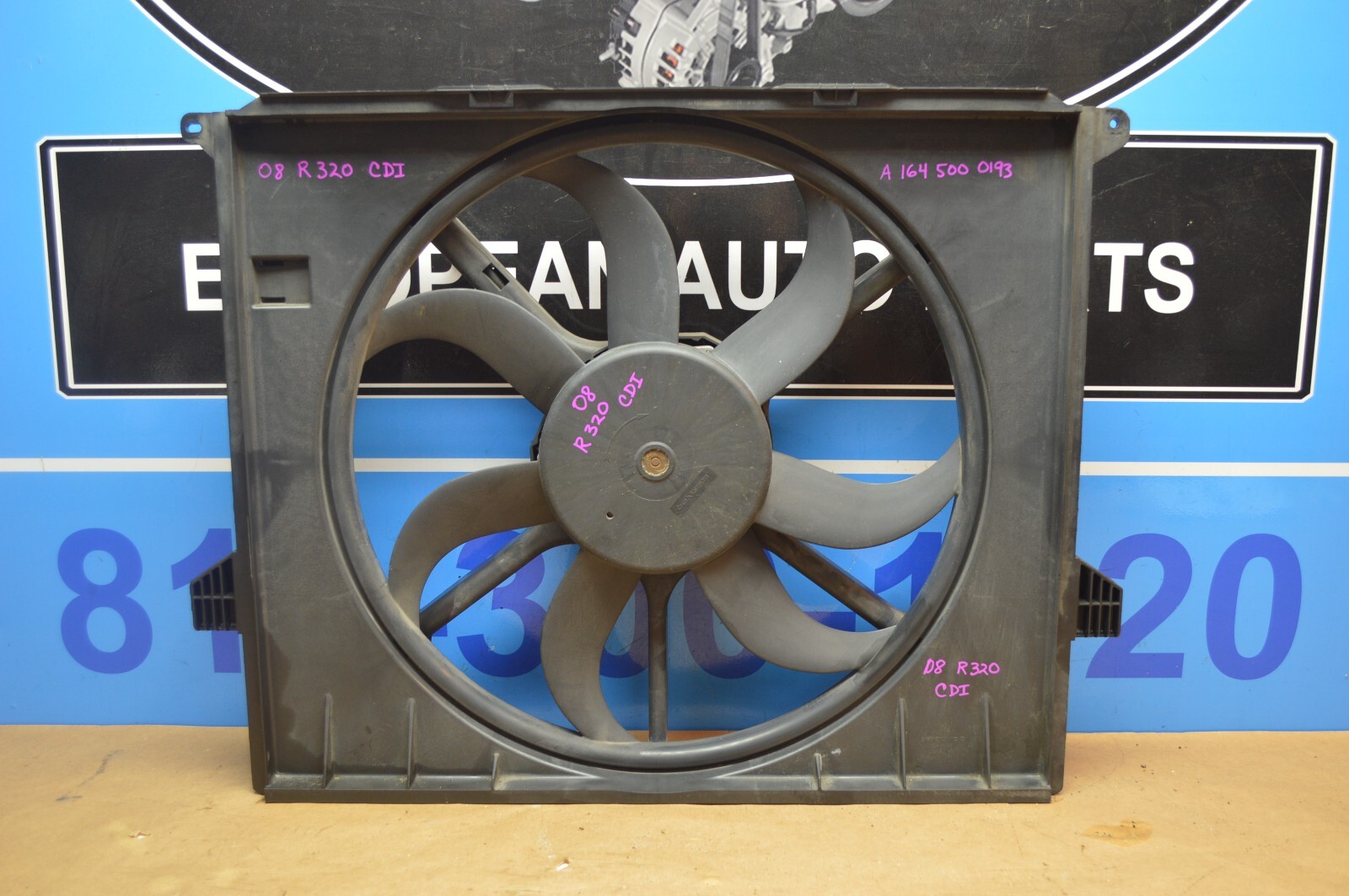 07-09 W251 MERCEDES BENZ R320 CDI ENGINE COOLING FAN WITH MOTOR AND ...