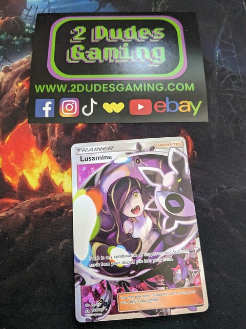 Pokémon TCG Lusamine Sun & Moon: Ultra Prism 153/156 Holo Full Art for ...