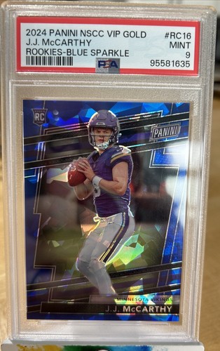 2024 Panini The National VIP Gold Packs J.J. McCarthy RC Blue Ice /124 ...