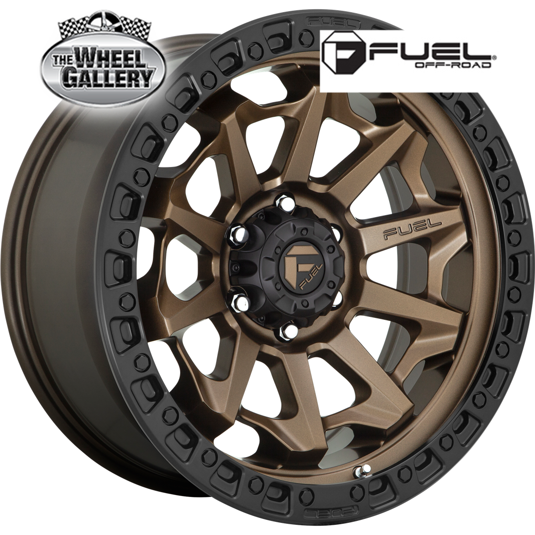 FUEL D696 COVERT 20x9 6/139.7 MATTE BRONZE BLACK BEAD RING Set of Alloy ...