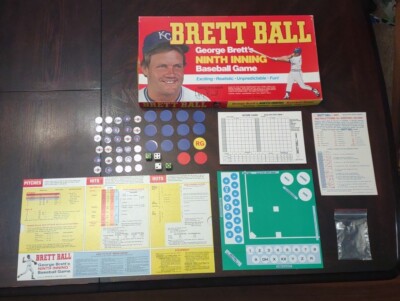 1981 George Brett Ball Ninth Inning Kansas City Royals Baseball Board ...