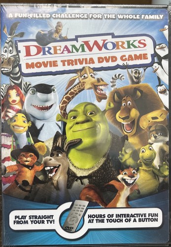 Dreamworks - Interactive Movie Trivia Game (DVD, 2006) Family Fun! New ...