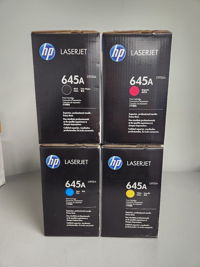 HP 645A SET C9730A, C9731A, C9732A, C9733A Original HP Toner Cartridge ...