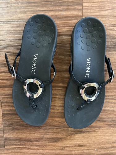 Womens Vionic rest karina backstrap sandal size 8 black | eBay