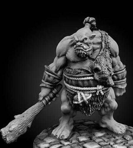 1 x GARGHUK OGRE CHIEFTAIN - BONES REAPER figurine miniature d&d jdr ...